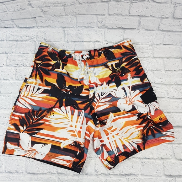 Speedo | Swim | Speedo Palm Tree Islan Theme Print Front Tie Board Swim ...